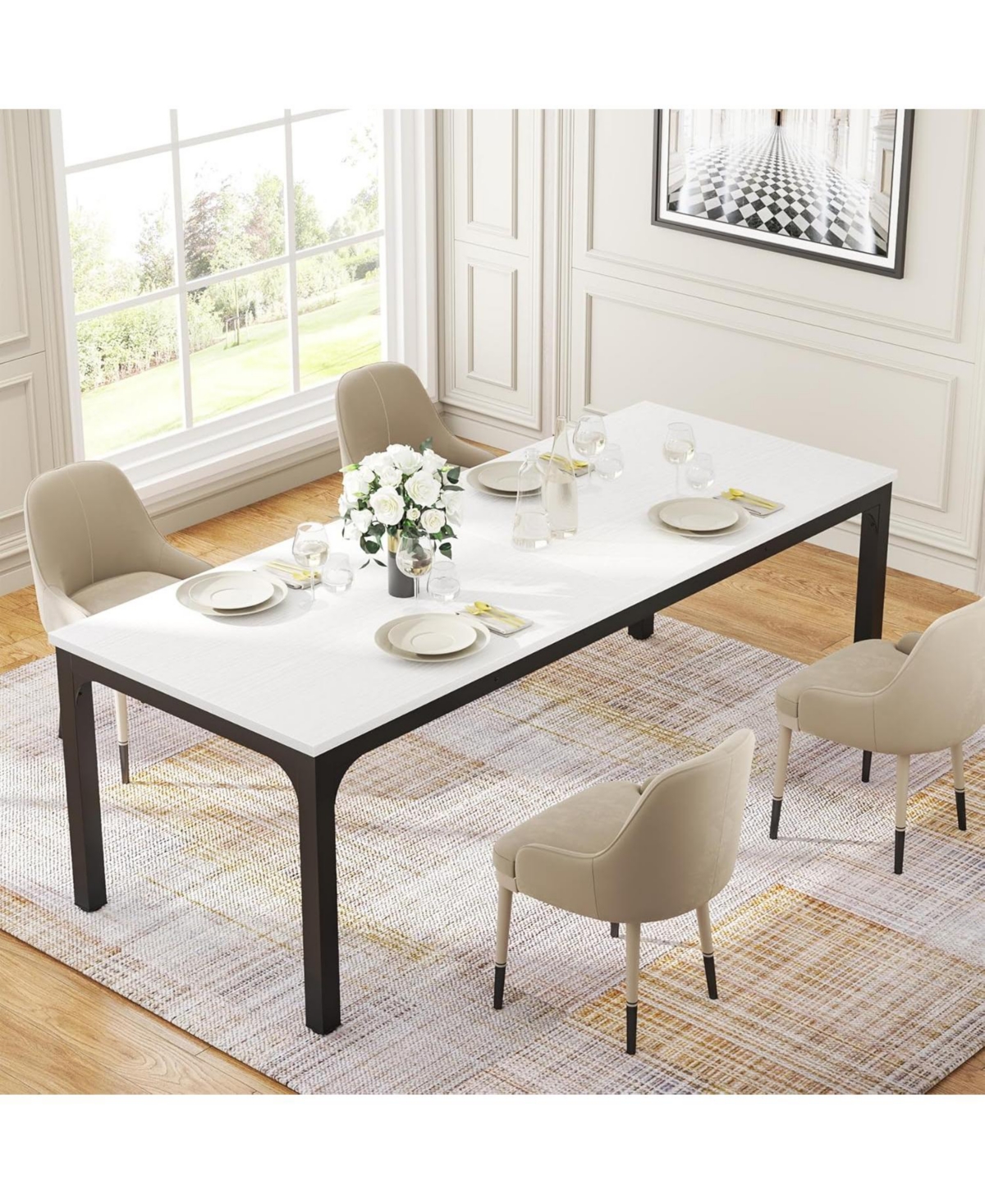 Click here for Tribesigns Dining Table for 6-8 People  78-Inch Lo... prices