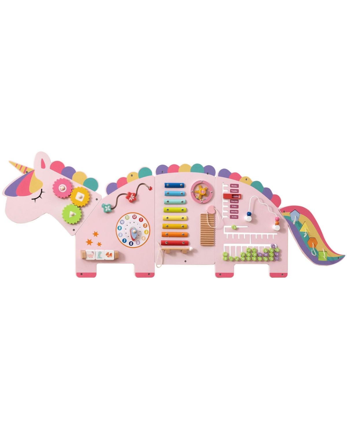 Click here for Mecale 11-in-1 Dinosaur Activity Wall Busy Board P... prices