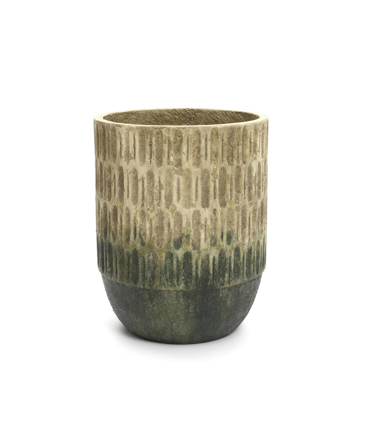 Click here for LuxenHome Old-World Brown with Green Bottom 16.5-I... prices