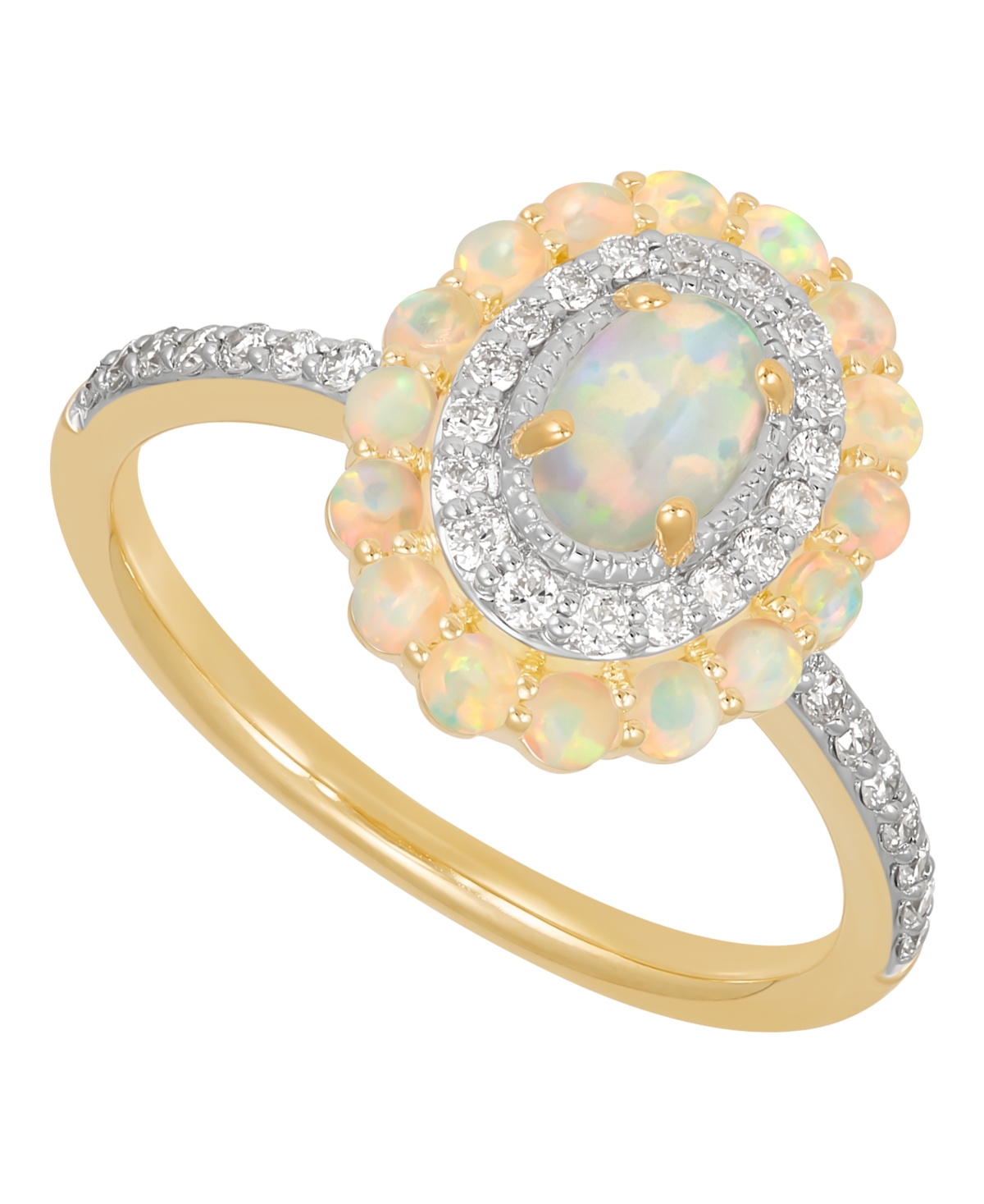 Click here for Macys Created Opal (7/12 ct. t.w.) & Created White... prices