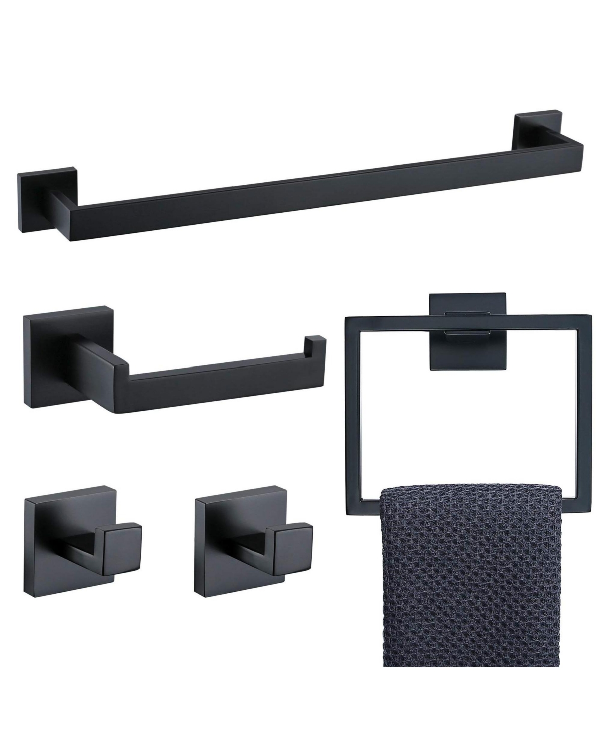 Click here for Rainsken 5 Pieces Bathroom Hardware Set  Towel Bar... prices