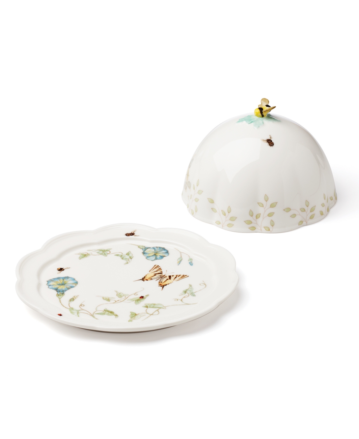 Click here for Lenox Butterfly Meadow Covered Dish  8 - White prices