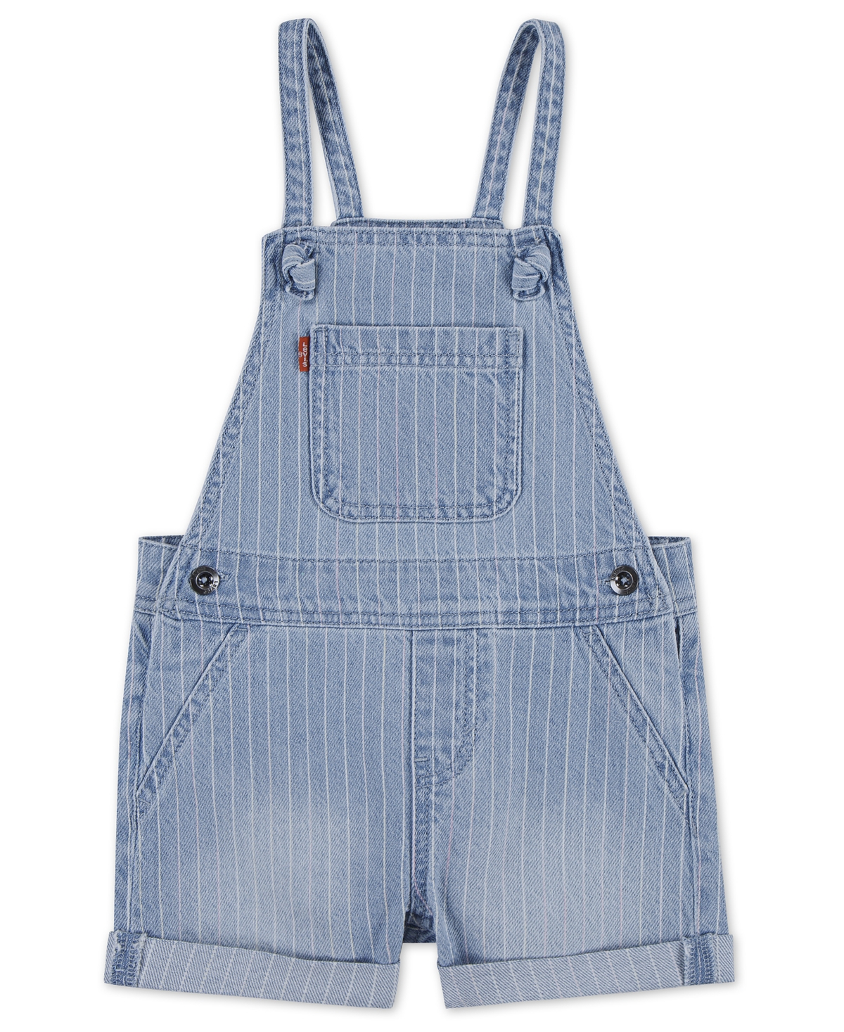 Click here for Levis Baby Girls Knot Strap Shortalls - Rainbow prices