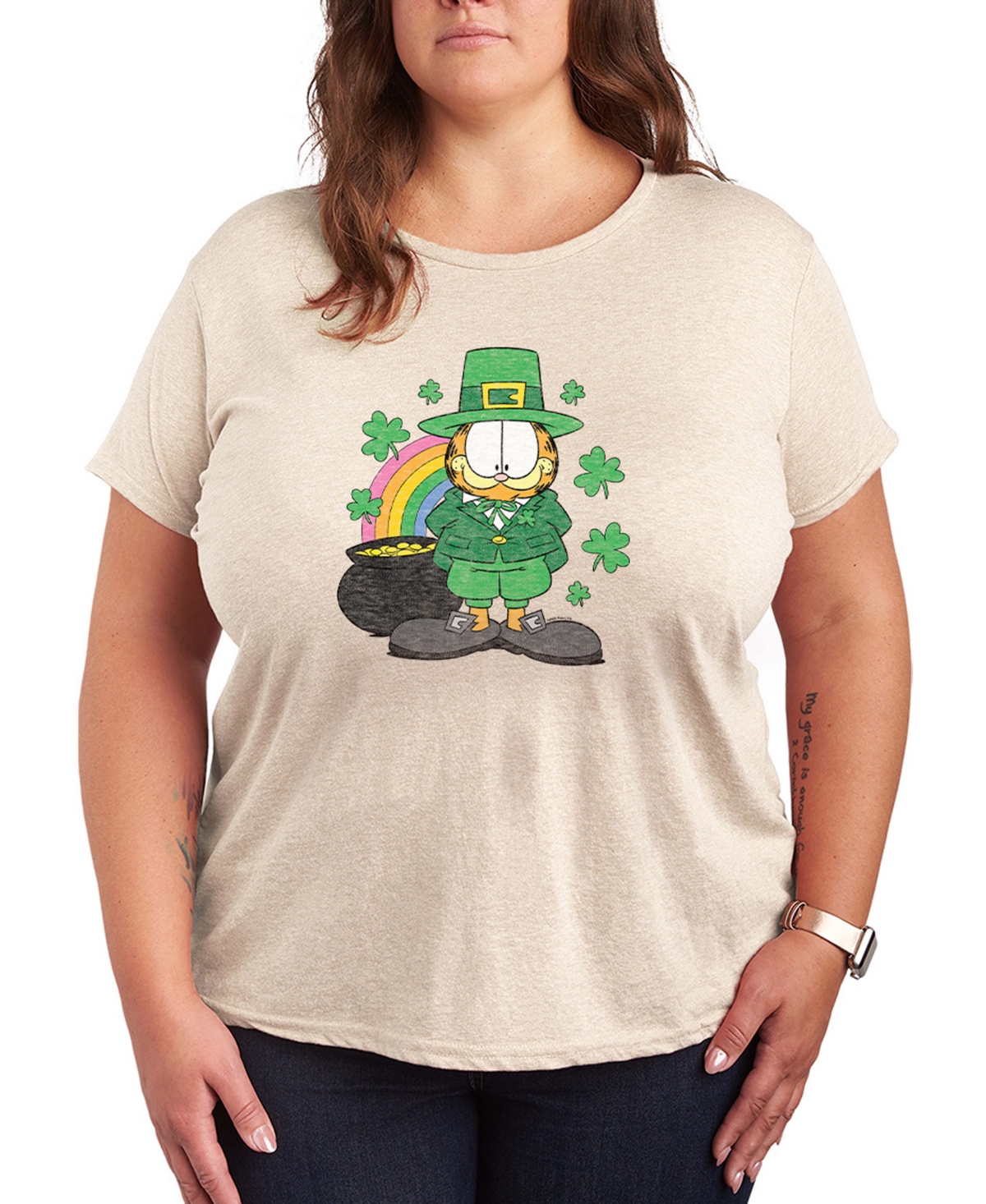 Click here for Hybrid Apparel Plus Size Garfield St. Patricks Day... prices