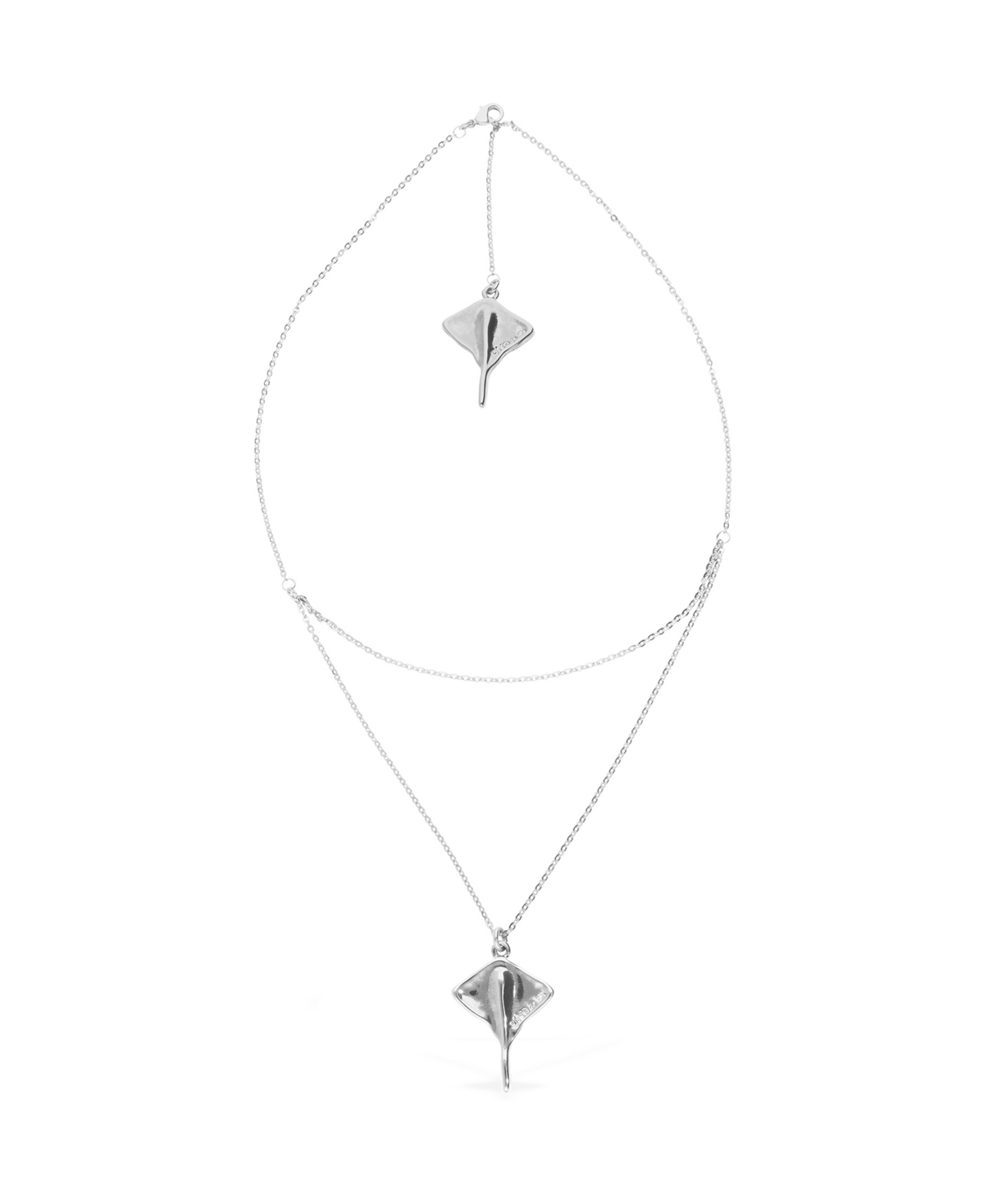 Click here for UNOde50 18k gold plated metal alloy double short c... prices