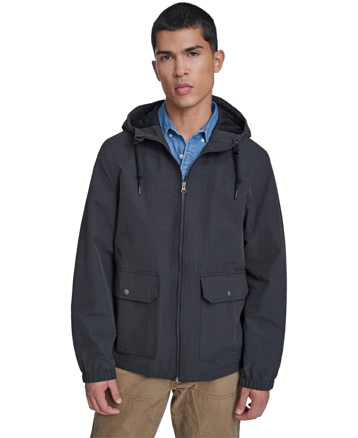 Click here for Levis Mens Lightweight Hooded Jacket - Black prices