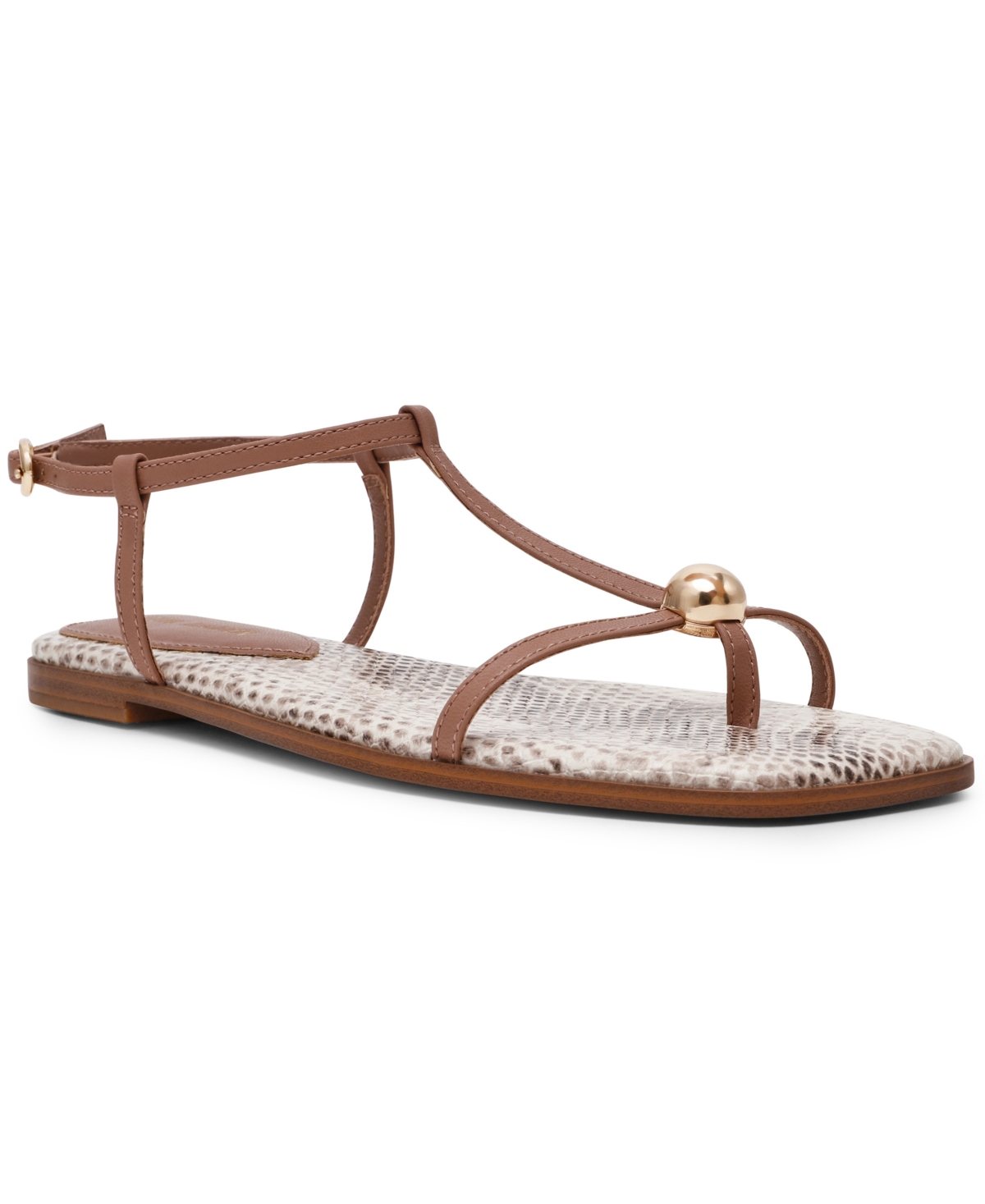 Click here for Steve Madden Womens Ritzy Ball-Stud Square Toe Fla... prices