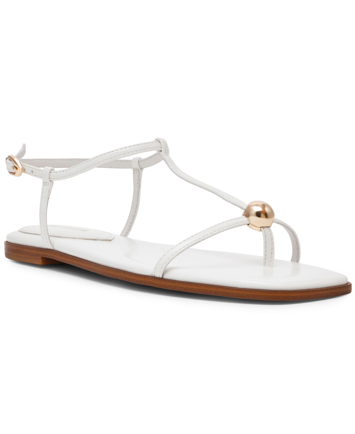 Click here for Steve Madden Womens Ritzy Ball-Stud Square Toe Fla... prices