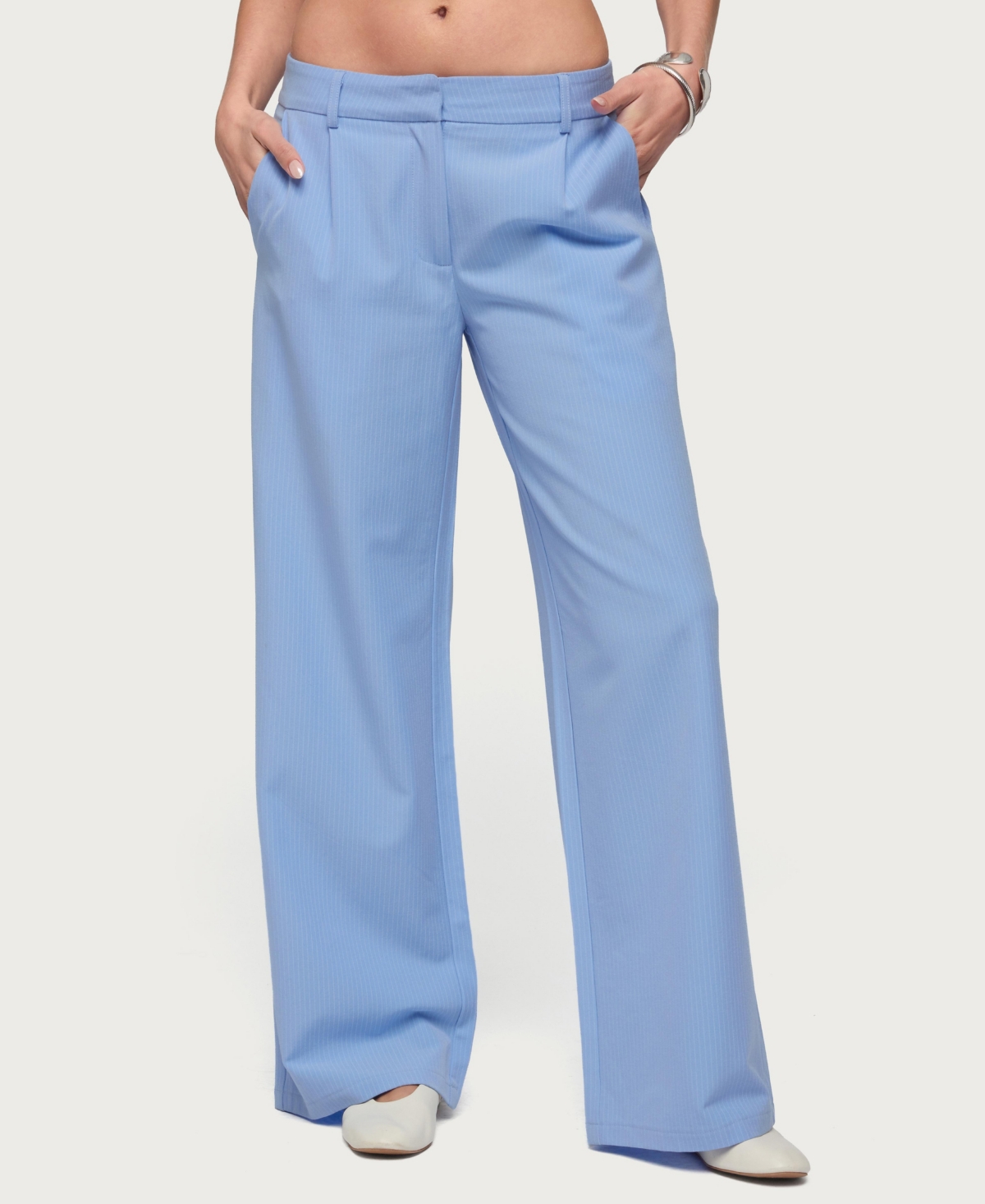 Click here for Edikted Womens Pinstripe Tailored Straight Leg Pan... prices