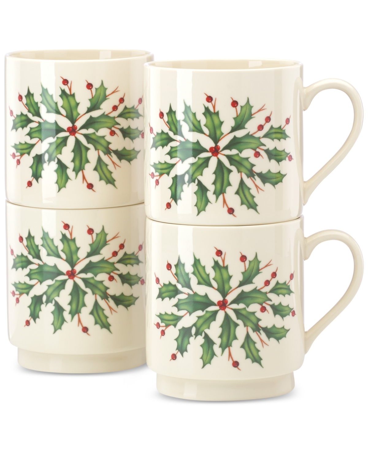 Click here for Lenox Hosting the Holidays Stackable Mugs  Set of... prices