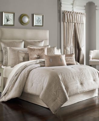 J Queen New York Wilmington Alabaster Queen 4-Pc. Comforter Set - Macy's