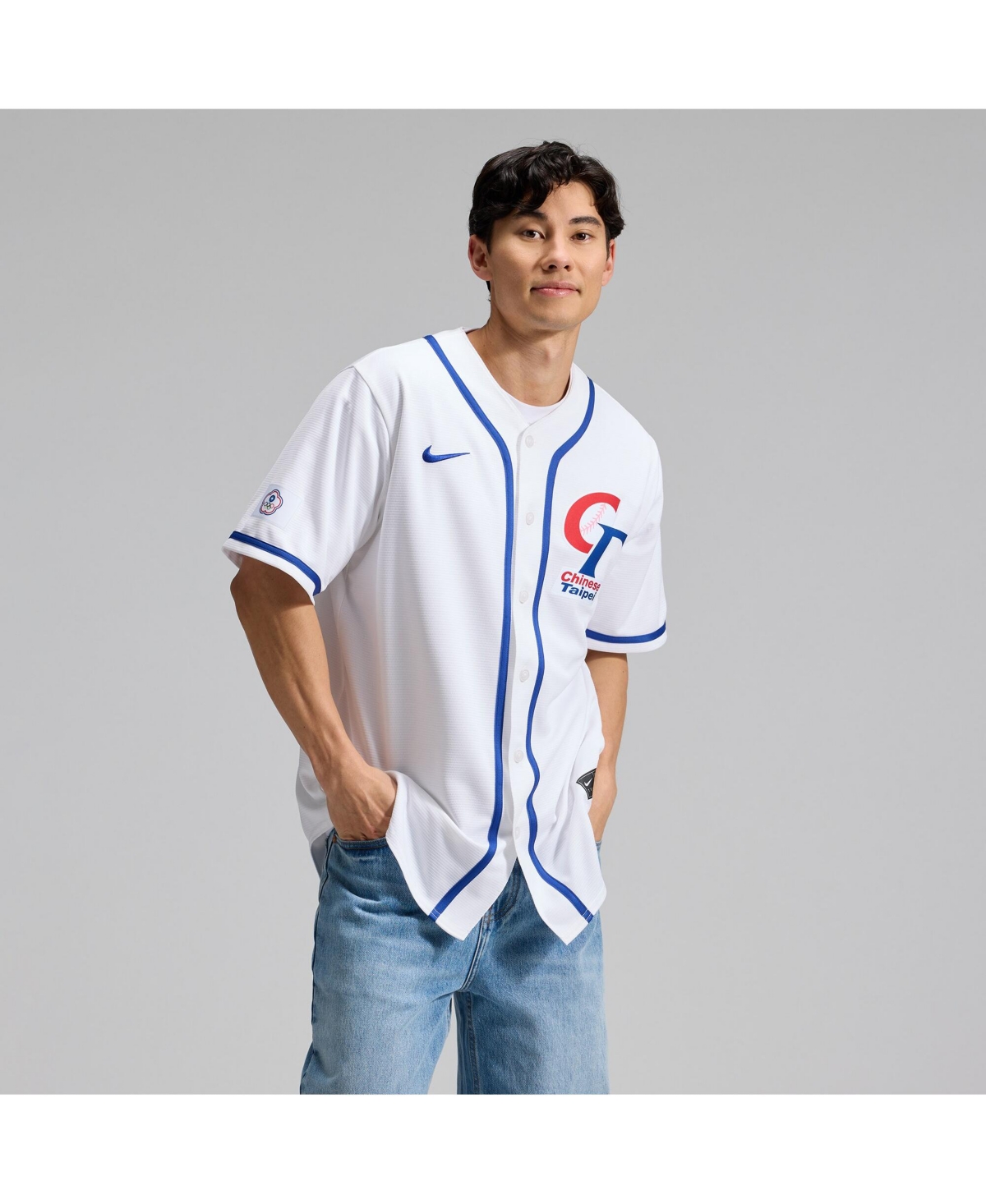 Click here for Nike Mens White Chinese Taipei Baseball 2026 World... prices