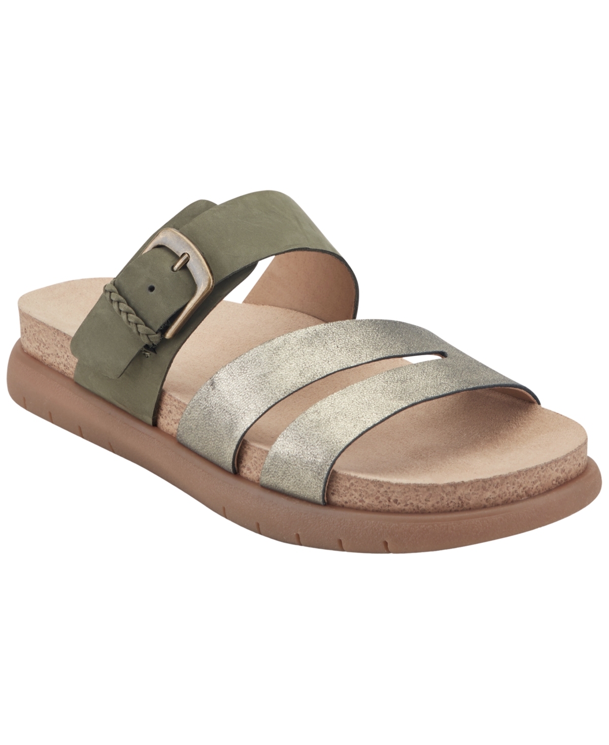 Click here for Earth Womens Ayden Strappy Footbed Flatform Sandal... prices