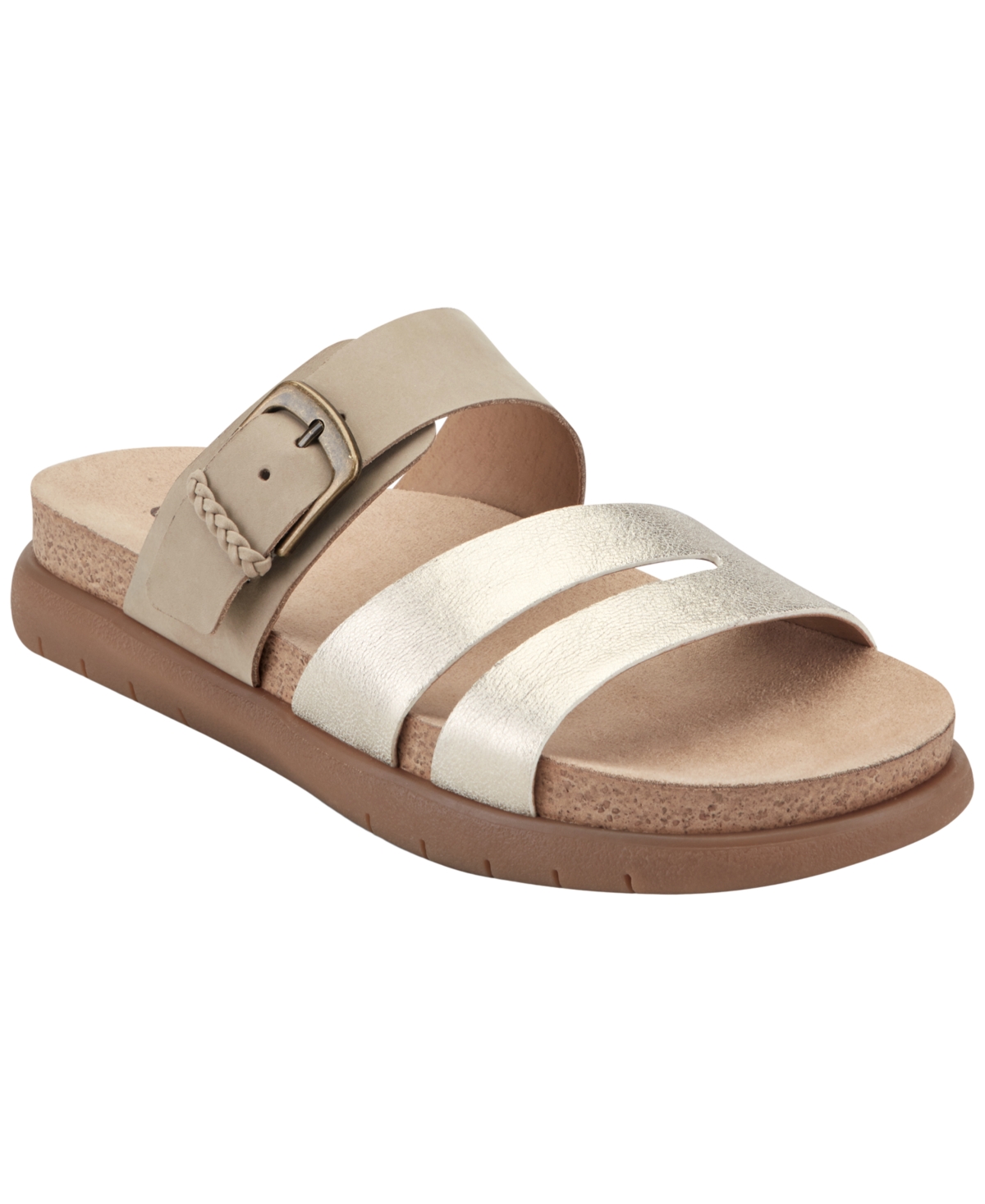 Click here for Earth Womens Ayden Strappy Footbed Flatform Sandal... prices