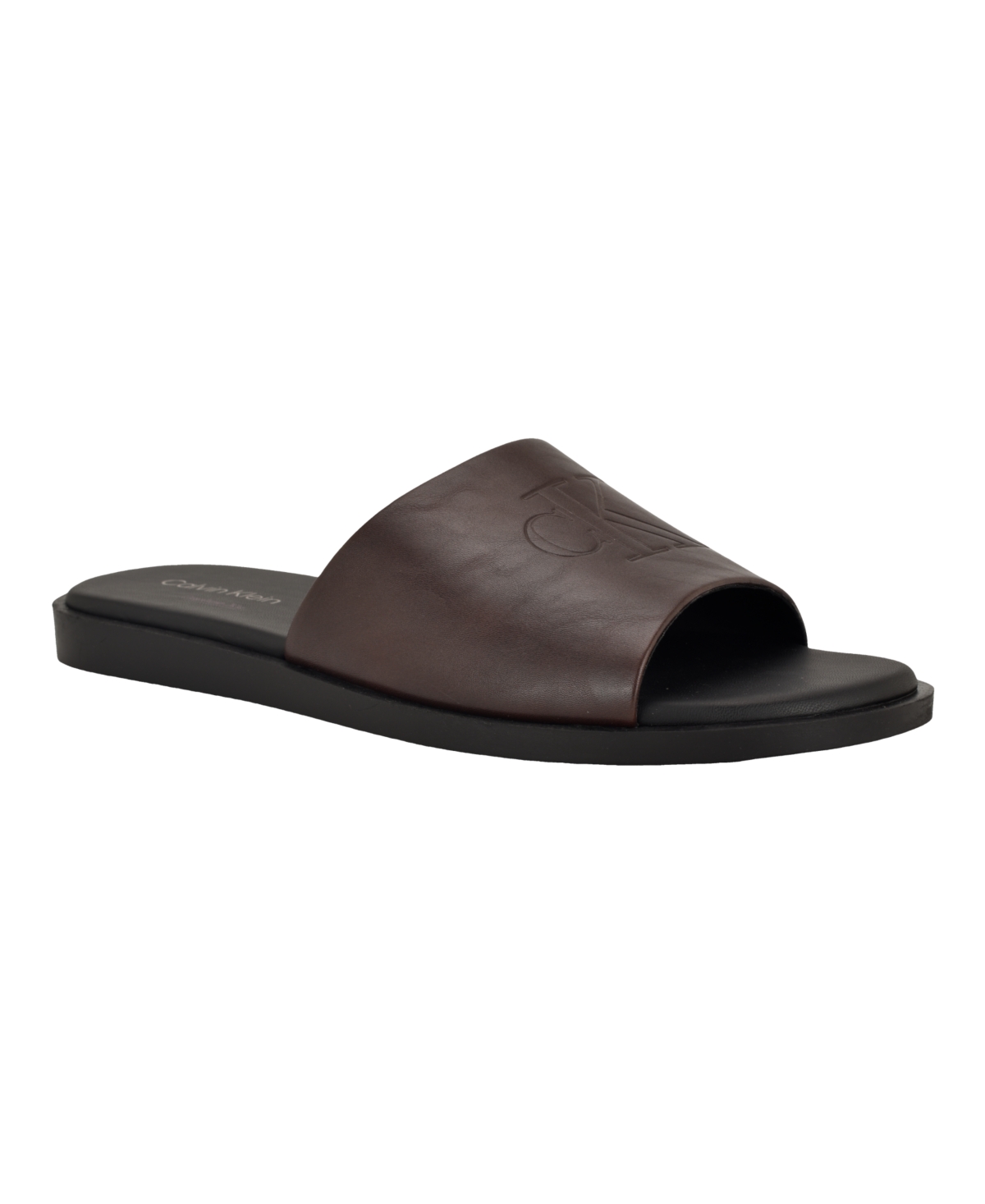 Click here for Calvin Klein Mens Edenn Slip-On Slide Sandals - Da... prices