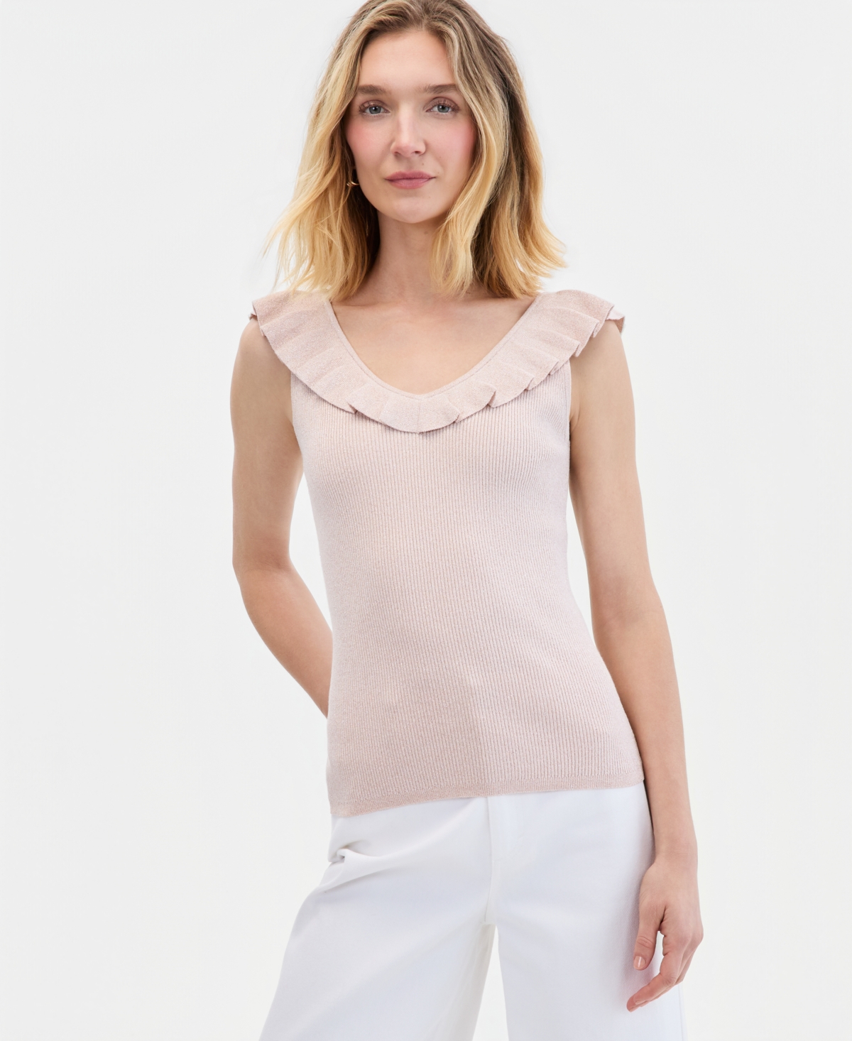 Click here for I.n.c. International Concepts Womens Ruffle-Trim M... prices