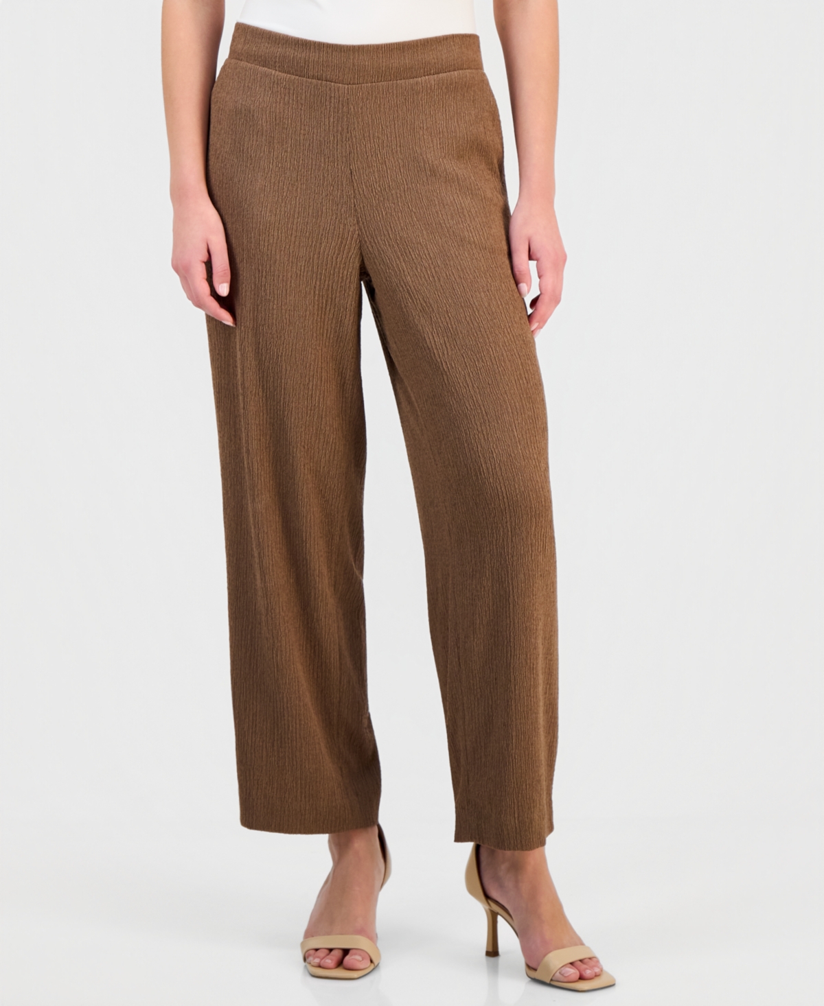Click here for Anne Klein Essentials Petite Pebble-Texture Knit P... prices