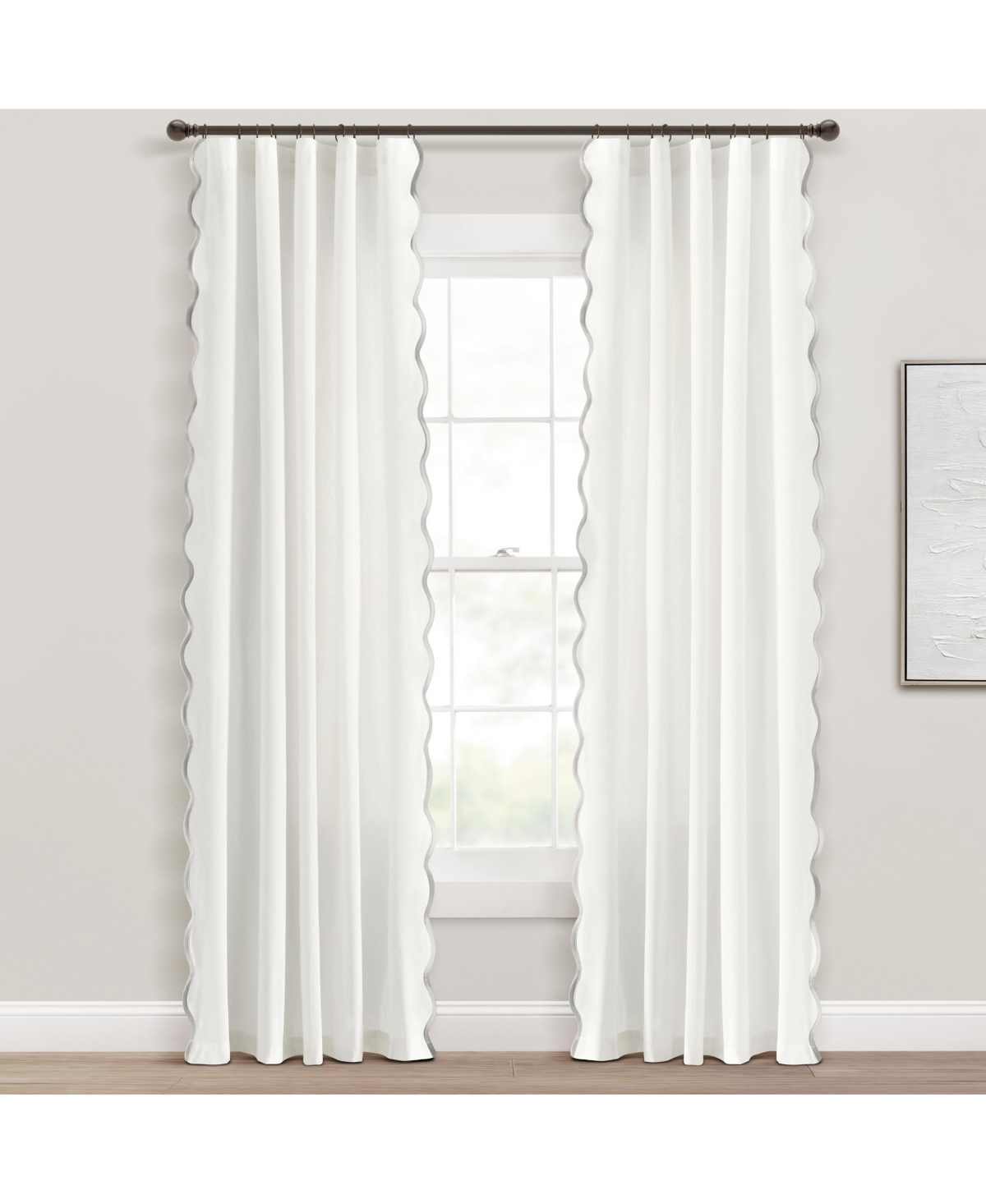 Click here for Lush Decor Coastal Chic Scalloped Edge Light Filte... prices