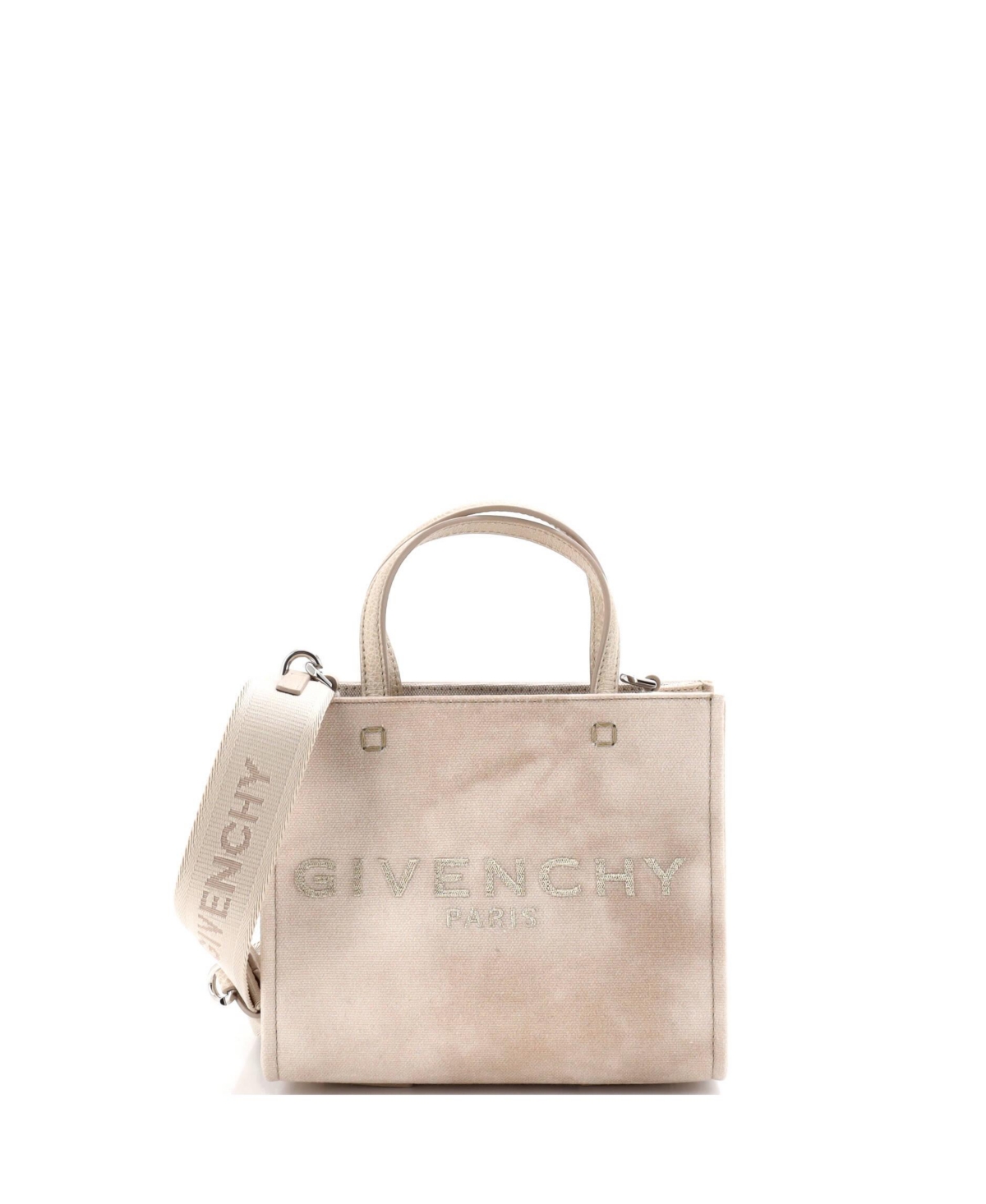 Click here for Pre-Owned Givenchy Mini G-Tote Printed Canvas - Na... prices