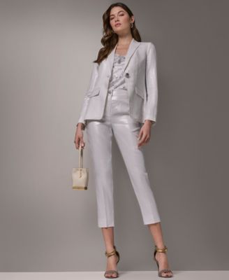 Click here for Donna Karan New York Womens One Button Peak Lapel... prices