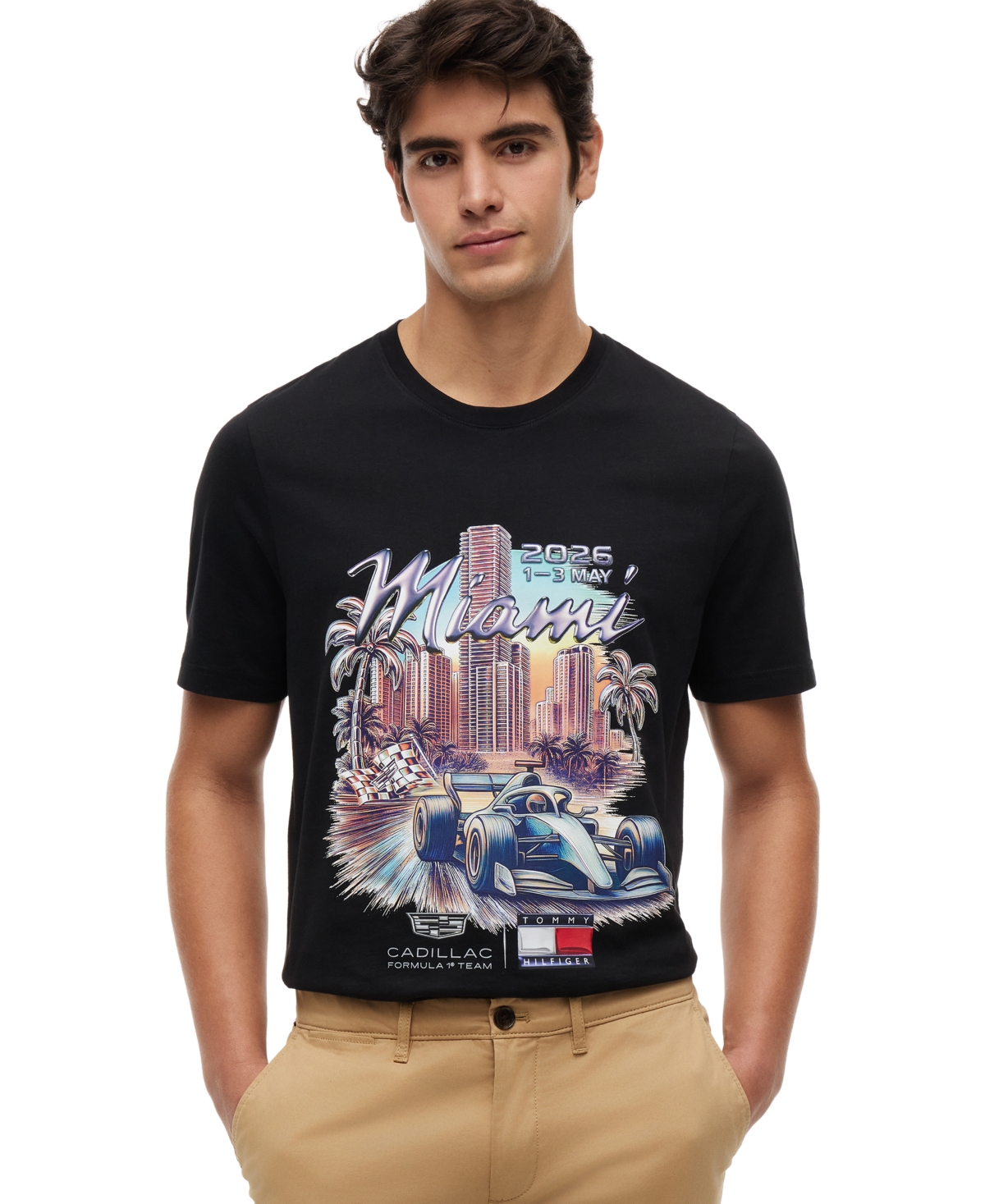 Click here for Tommy Hilfiger Mens Miami Racing Graphic T-Shirt -... prices