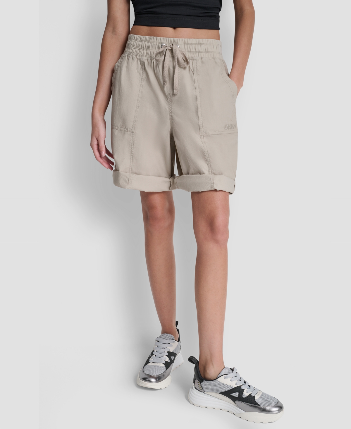 Click here for Dkny Sport Womens High-Rise Convertible Bermuda Sh... prices