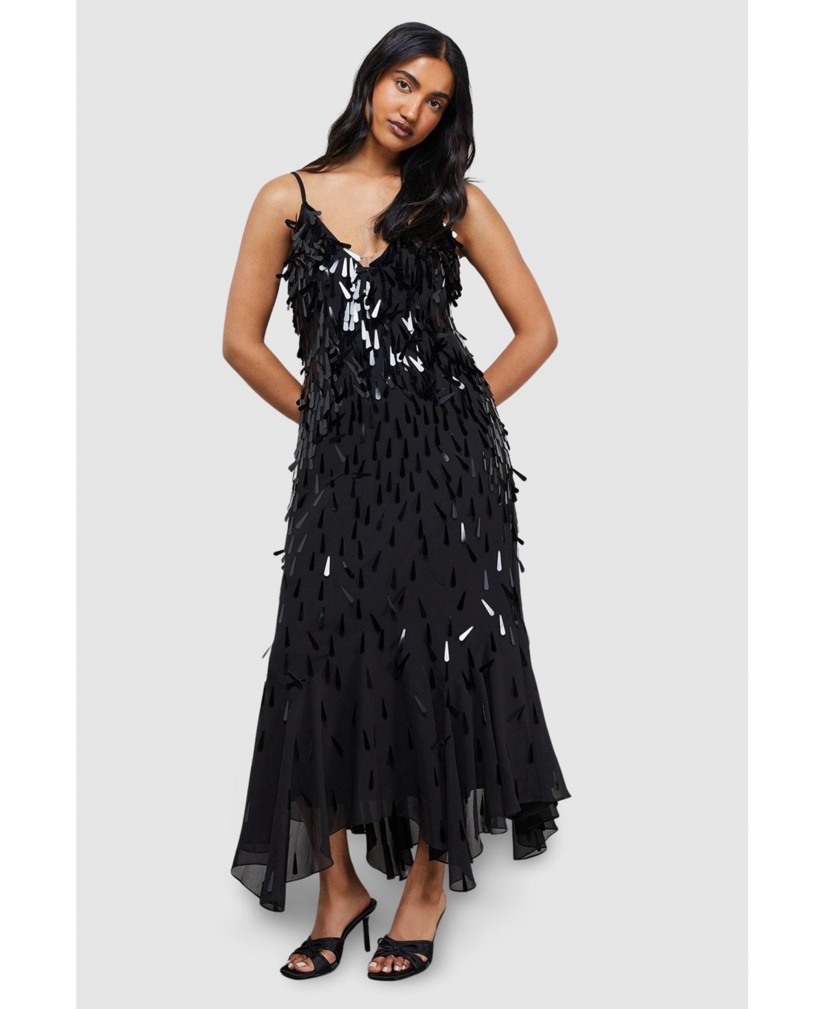 Click here for Warehouse Womens Premium Teardrop Embellished Midi... prices