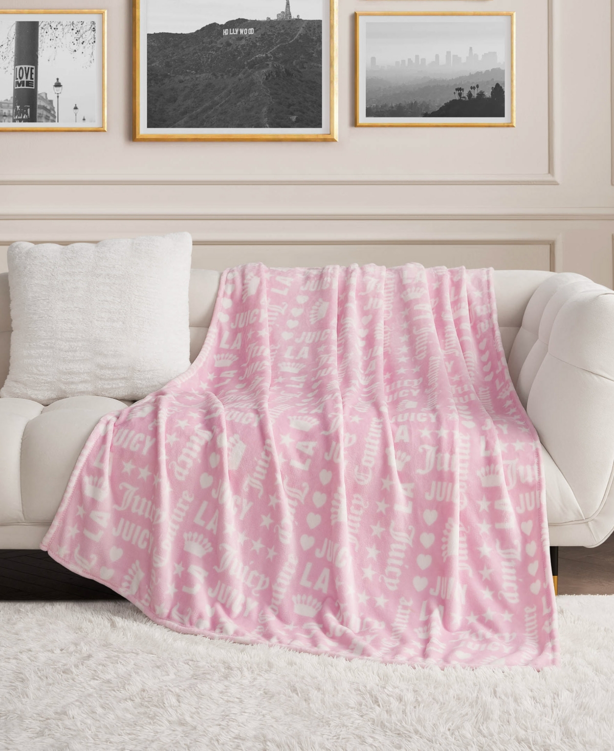 Click here for Juicy Couture Plush Throw  50 x 70 - Juicy Words L... prices