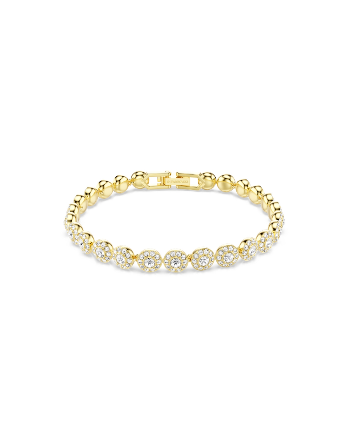 Click here for Swarovski Una Angelic Gold-Tone Plated Link Bracel... prices