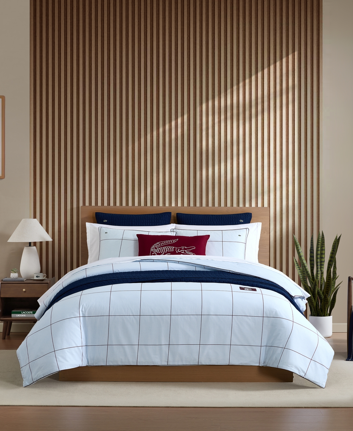 Click here for Lacoste Home Tennis Checks Cotton 3-Pc. Comforter... prices