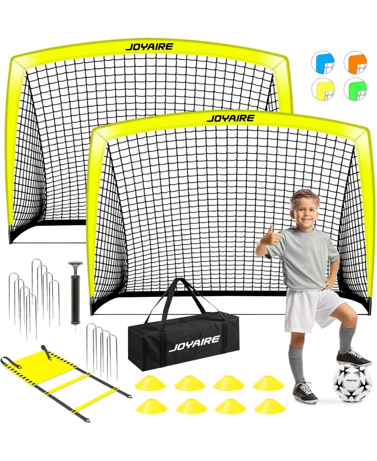 Click here for Joyaire 6x4ft 5 Layer Portable Pop Up Soccer Goal... prices