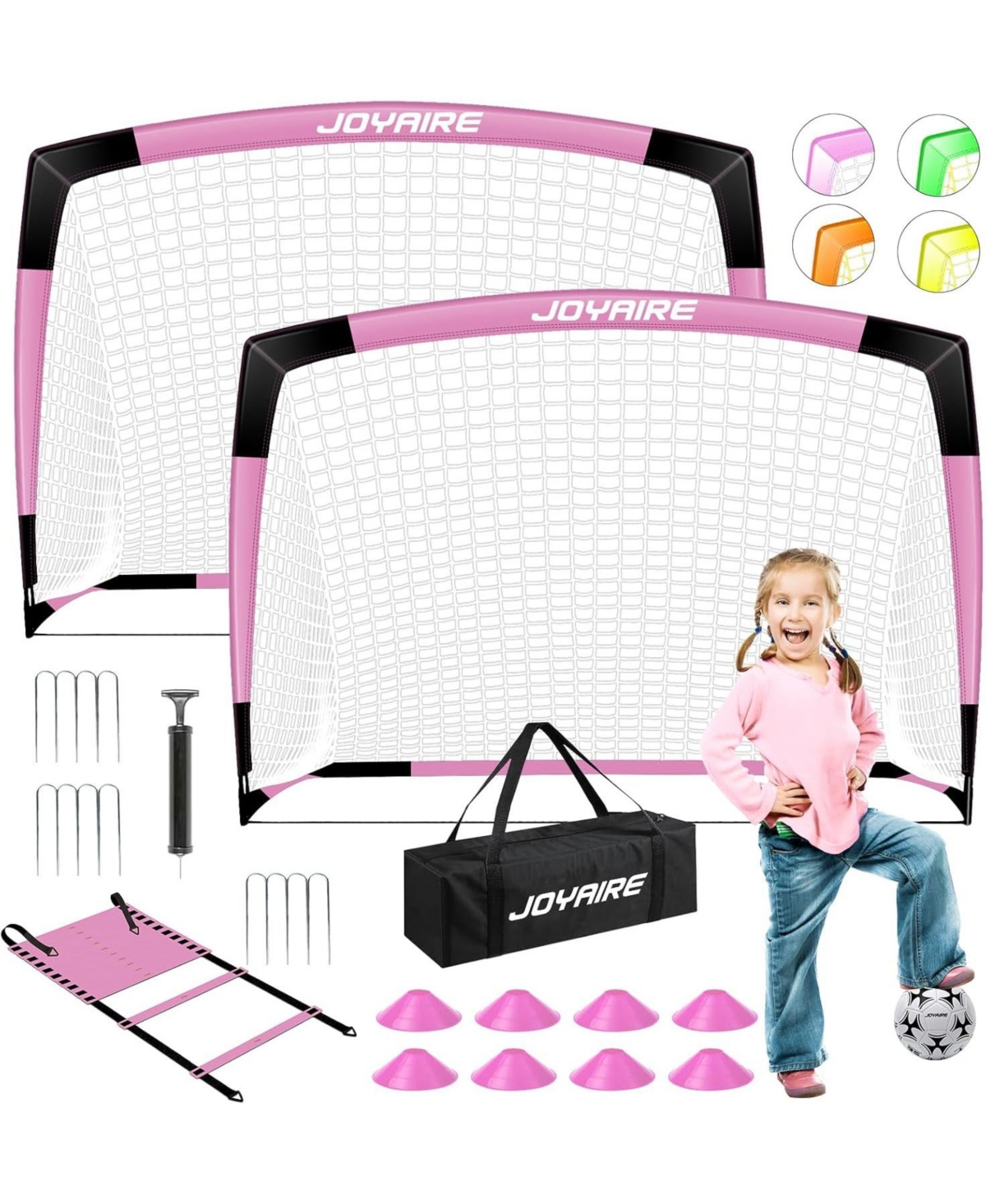 Click here for Joyaire 6x4ft 5 Layer Portable Pop Up Soccer Goal... prices