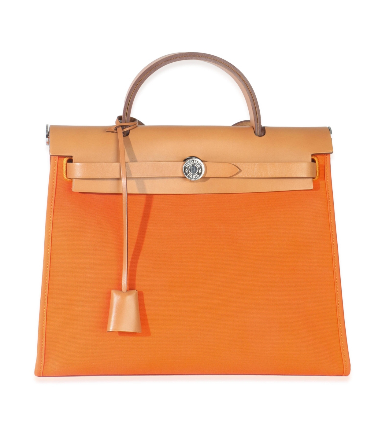 Click here for Pre-Owned Hermes Toile Vache Hunter Herbag Zip 31... prices