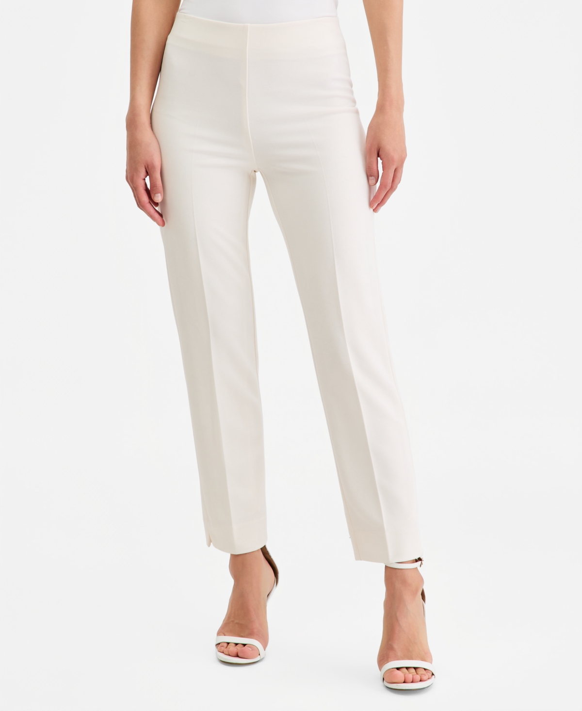 Click here for Anne Klein Womens Pull-On Straight-Leg Ankle Pants... prices