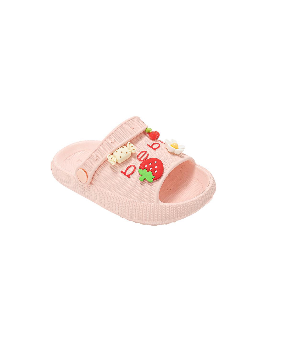 Click here for Bebe Big Girls Lightweight Eva Slide with Charms -... prices