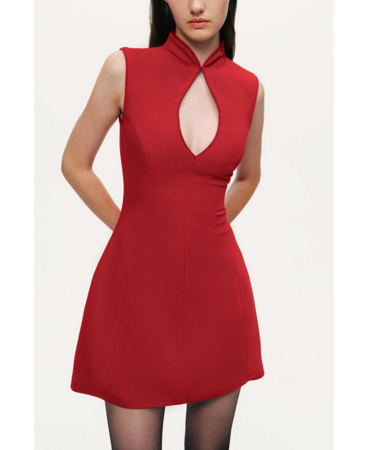 Click here for Nocturne Womens Open-Back Mini Dress - Red prices