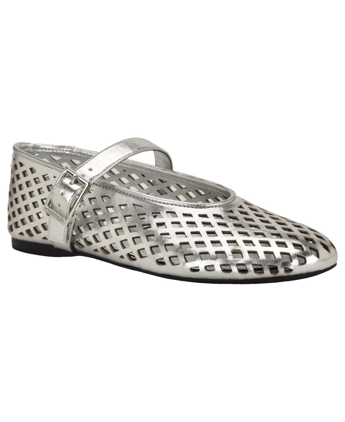 Click here for Calvin Klein Womens Lauria Mary Jane Flats - Silve... prices