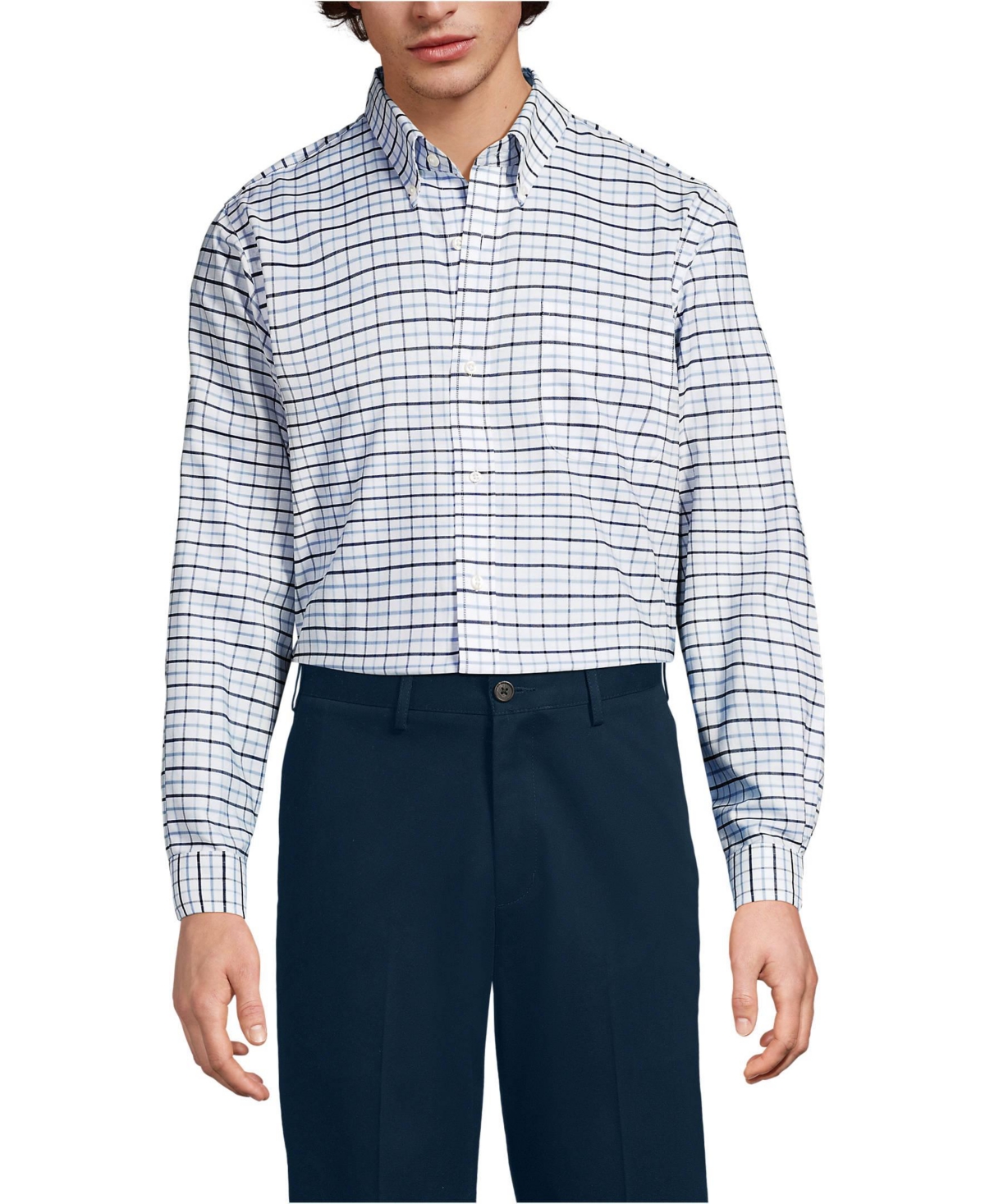 Click here for Lands End Mens No Iron Supima Oxford Dress Shirt -... prices