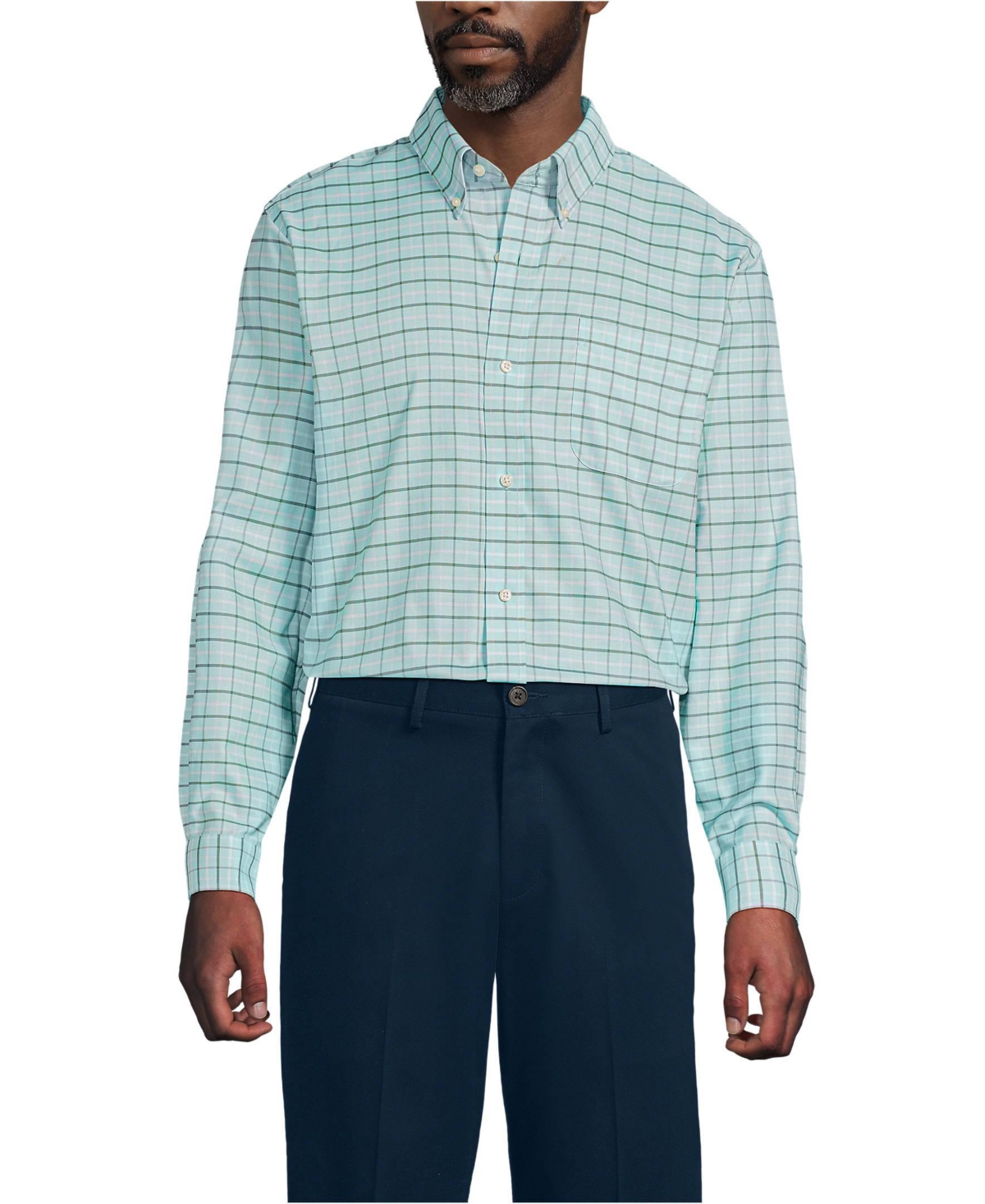 Click here for Lands End Mens No Iron Supima Oxford Dress Shirt -... prices