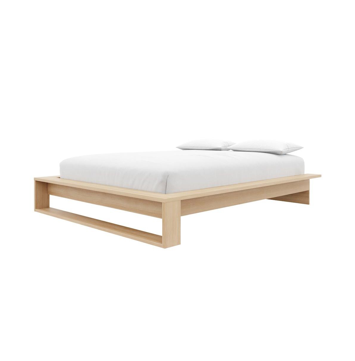 Click here for Nexera Lido Platform Bed with Slats - Blonde oak prices