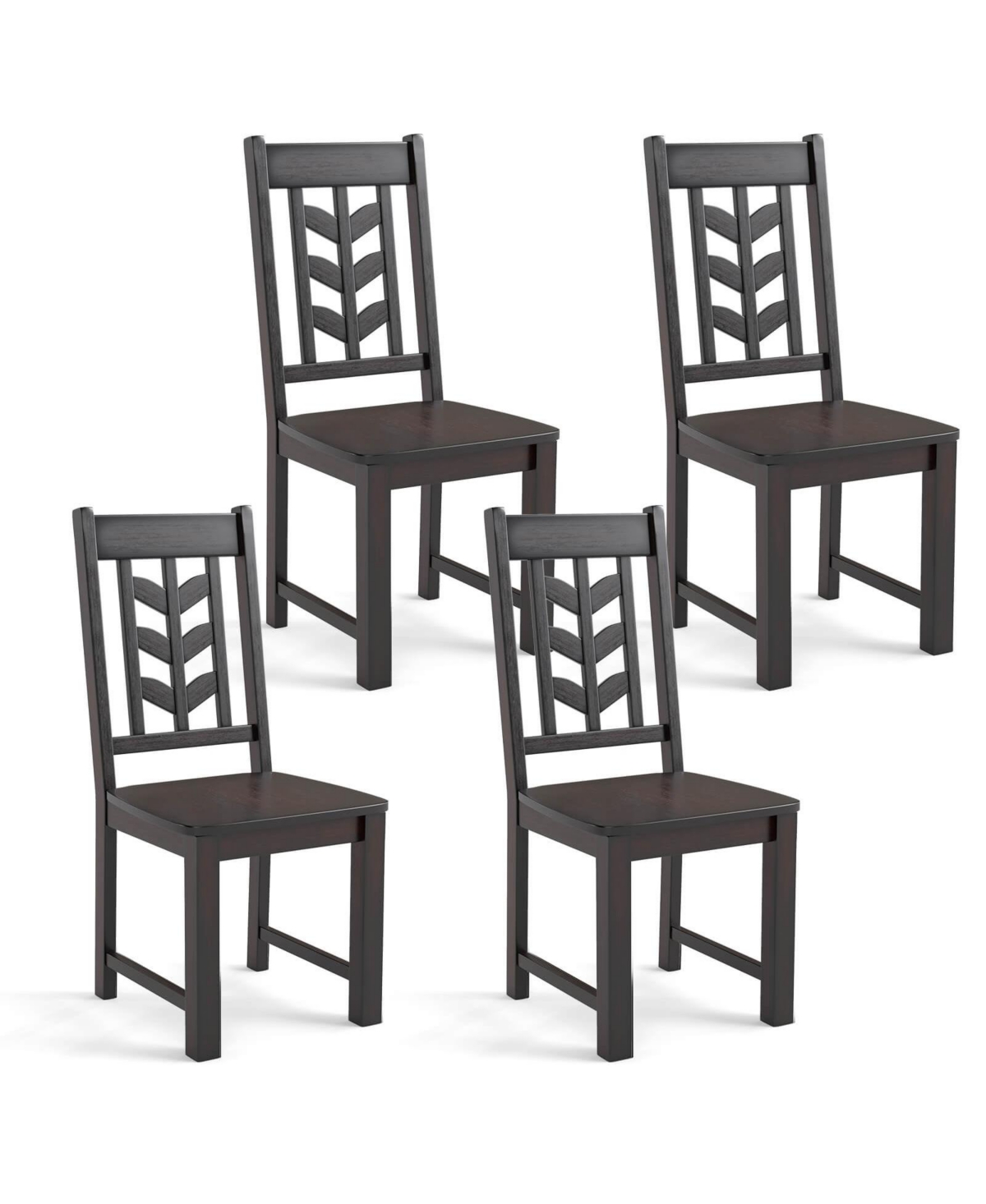 Click here for Costway Dining Chair with Rubber Wood Frame & Leaf... prices