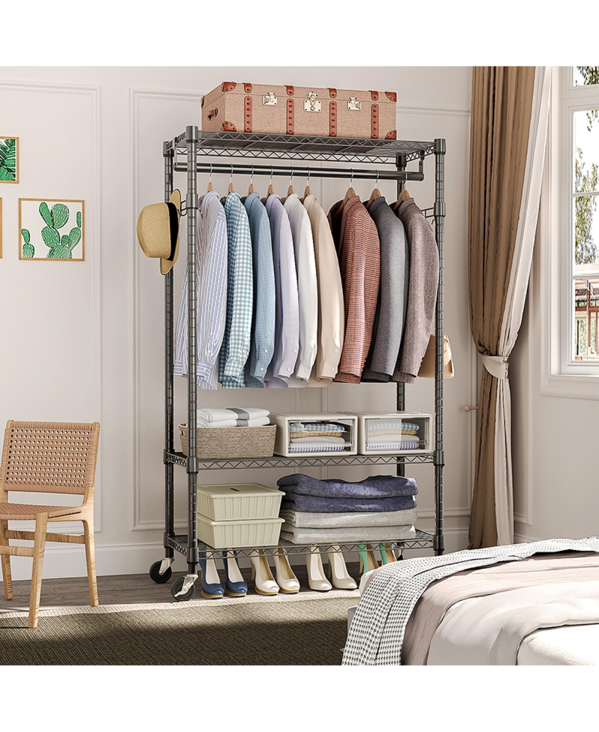 Click here for Rainsken Heavy Duty Rolling Garment Rack  3 Tiers... prices