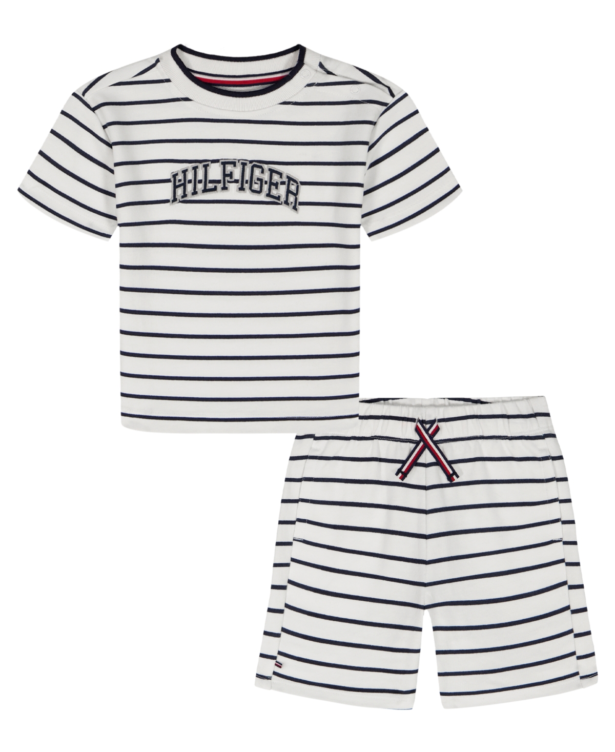Click here for Tommy Hilfiger Boys 2T-7 Striped French Terry T-Sh... prices