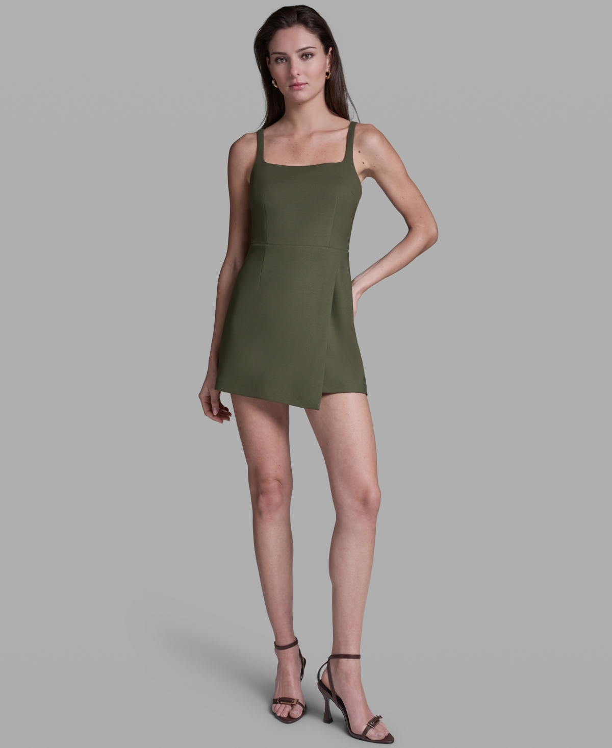 Click here for Bcbg Womens Sleeveless Mini Romper Dress - Rustic... prices