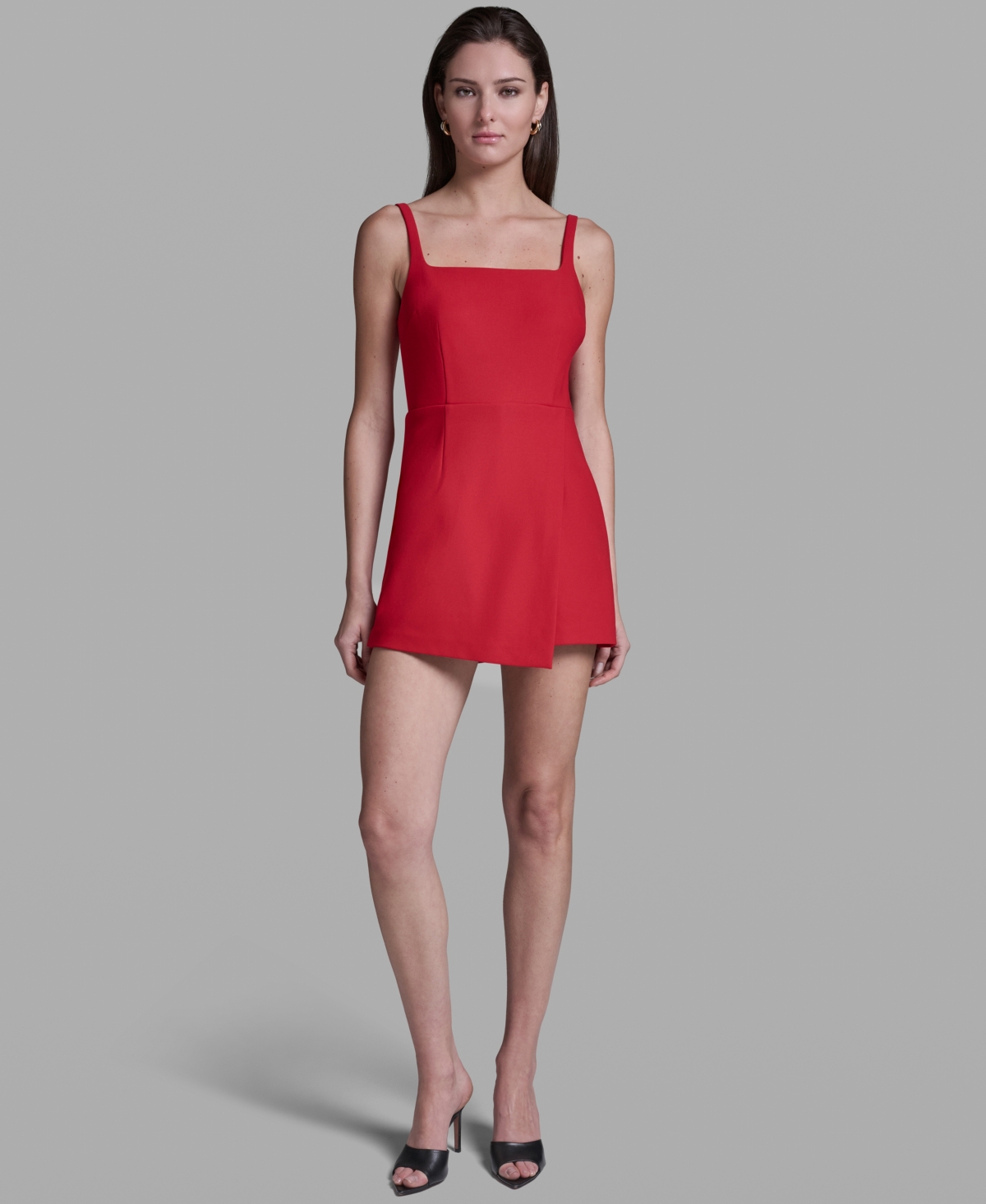 Click here for Bcbg Womens Sleeveless Mini Romper Dress - Rouge A... prices