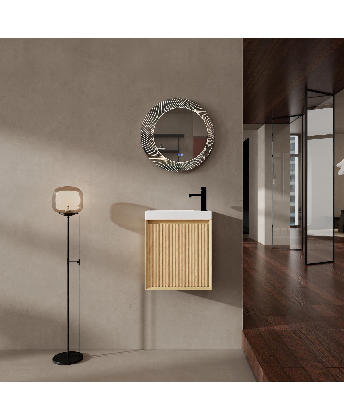 Click here for Sillysis Wall Mounted Bathroom Vanity with Resin S... prices