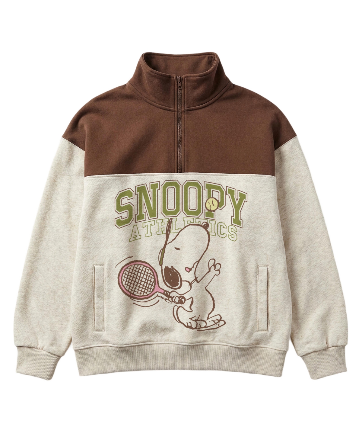 Click here for Kate Mack Girls 7-16 Snoopy Quarter-Zip Sweatshirt... prices