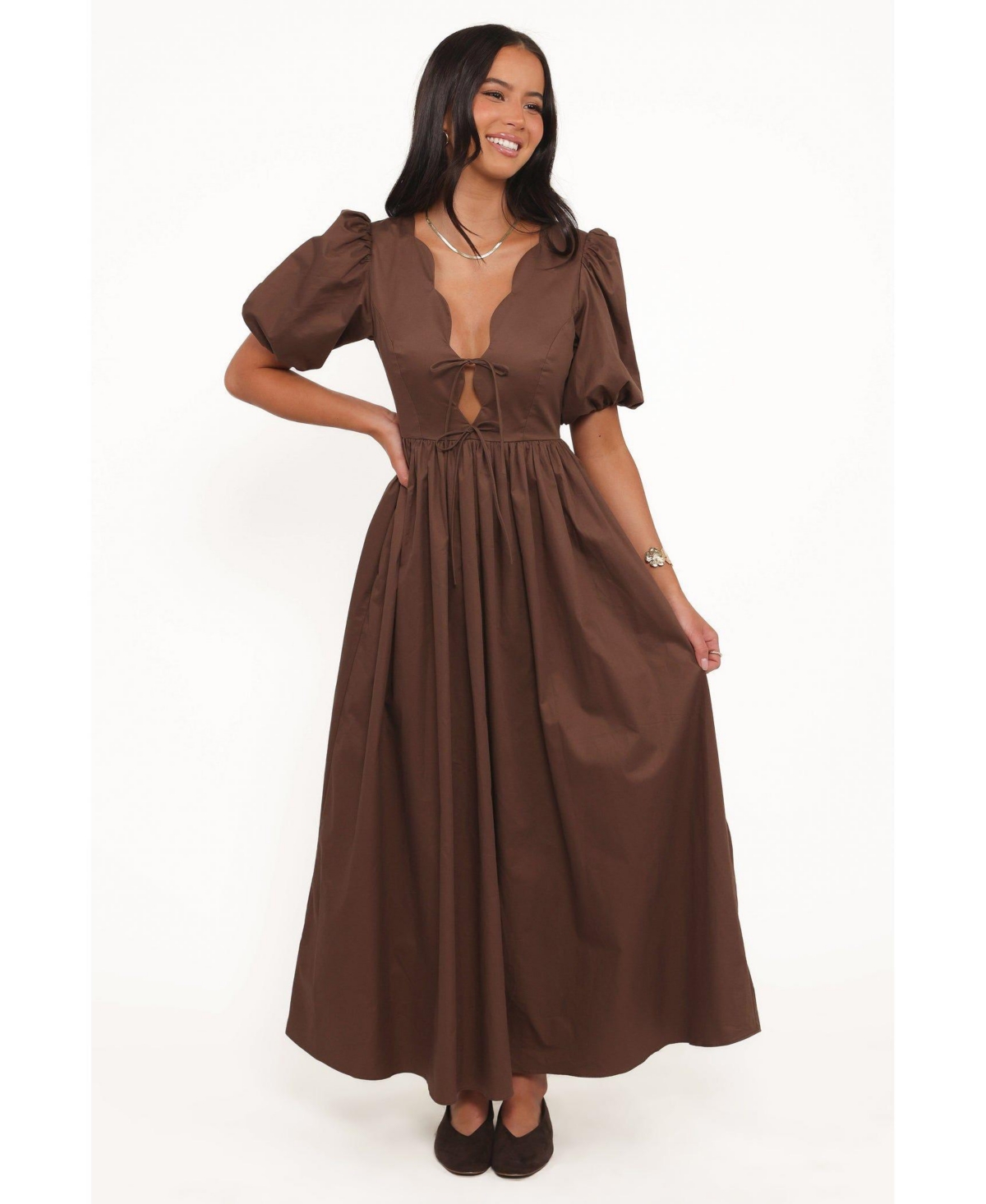 Click here for Petal and Pup Womens Karla Maxi Dress - Bitter cho... prices