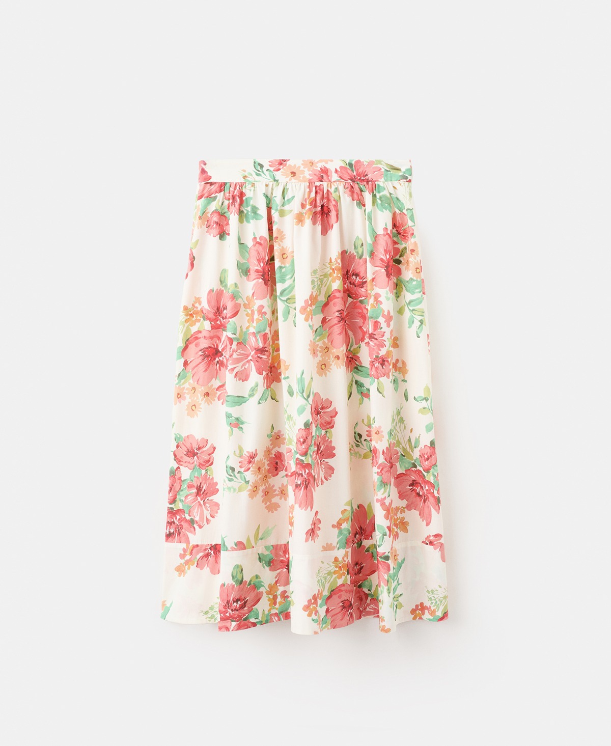 Click here for Mango Womens Flowers Midi Skirt - Off White prices