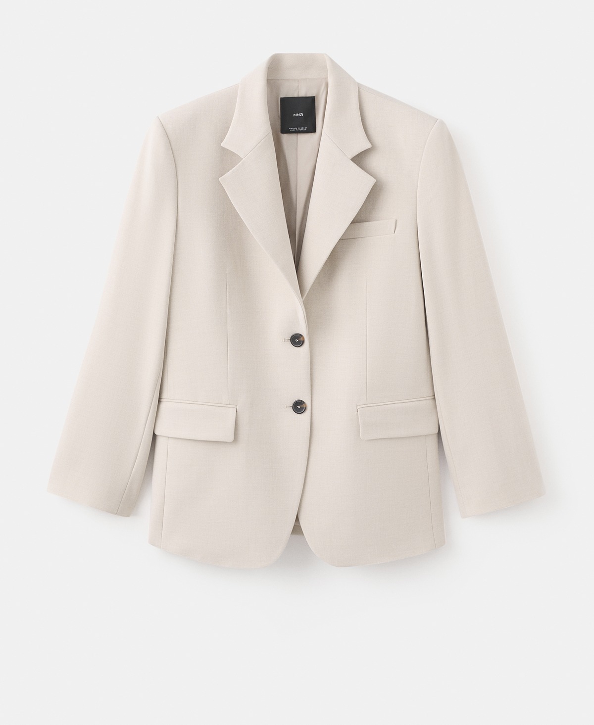 Click here for Mango Womens Double-Breasted Suit Blazer - Ivory... prices